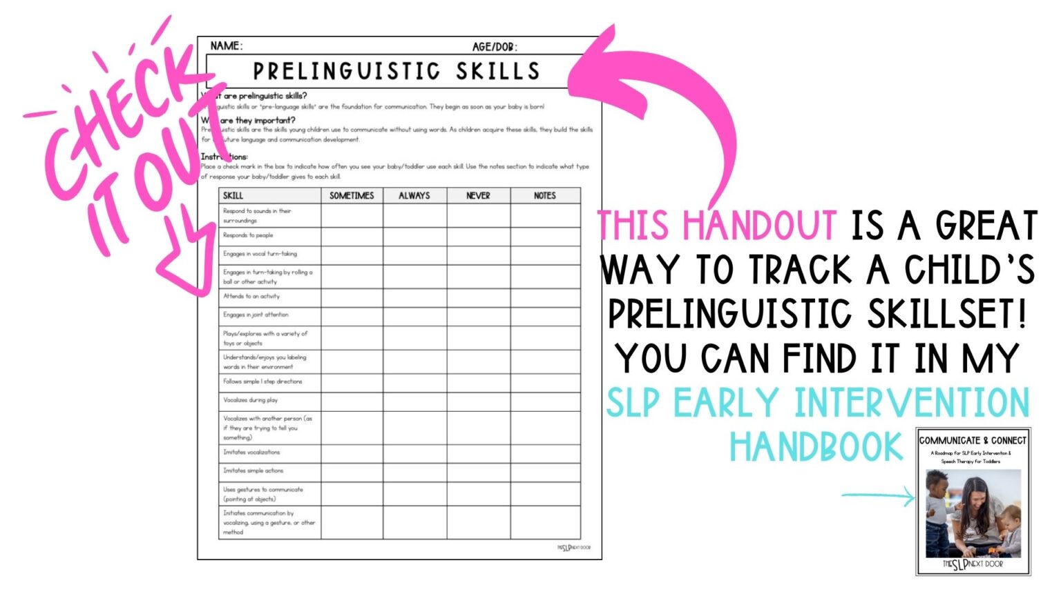 Baby's Language Development: Prelinguistic Skills · The SLP Next Door